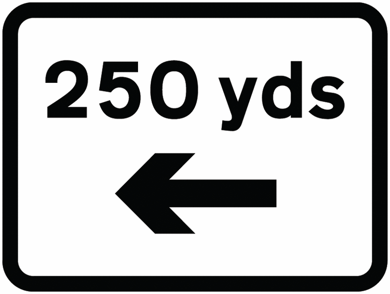 Traffic Signs - 250 Yds (Arrow Left) Fast, Easy Delivery | Seton