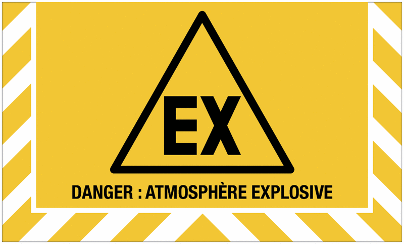 Pictogramme ATEX et signalisation atmosphère explosive | Seton
