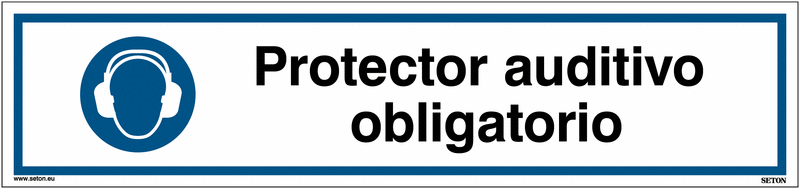 Bandas adhesivas ISO 7010 - M003 - Protector auditivo obligatorio | Seton