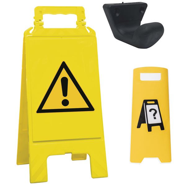 Kit chevalet de signalisation - Danger général W001 | Seton