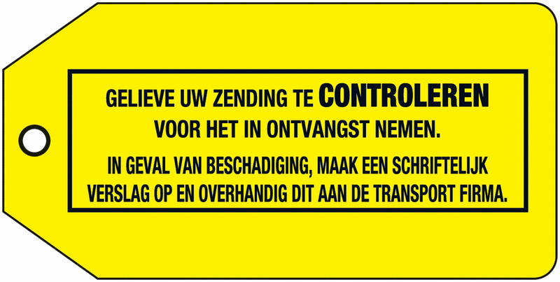 Personaliseerbare hanglabels van plastic | Seton