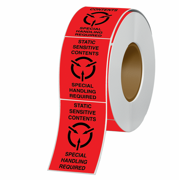 International Shipping Labels. Static Sensitive Contents | Seton
