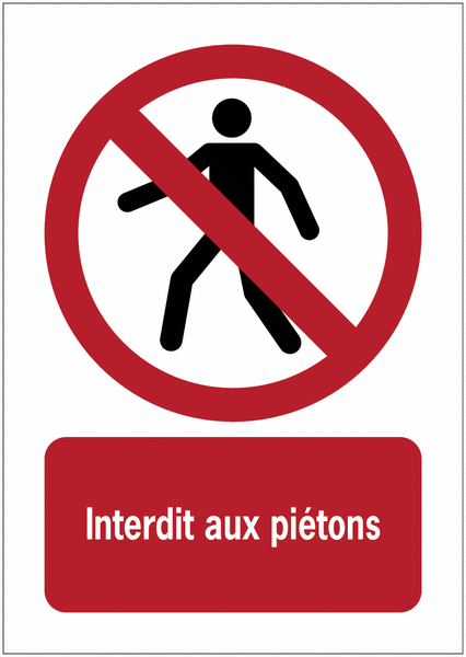 Panneau D'interdiction De Traverser