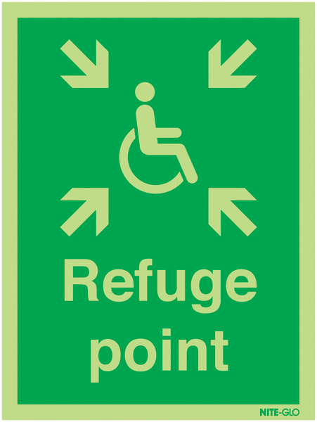 ISO Compliant, Expert-Rated UK “Refuge Point" Signs | Seton