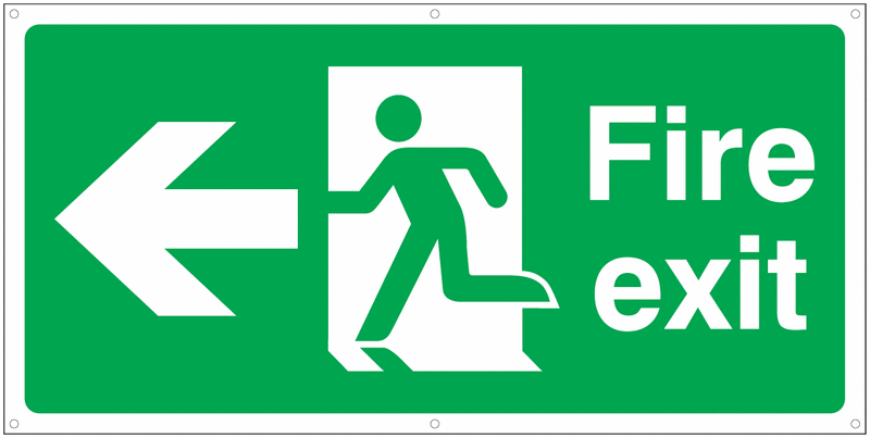 Fire Exit Left Signs - Fast, Easy, Fuss-Free Delivery! | Seton