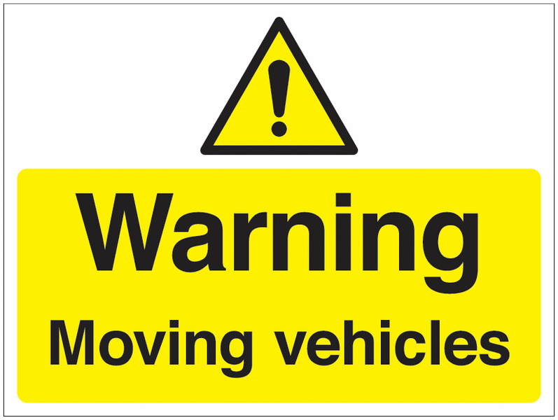 Warning Moving Vehicles - Car Park Signs | Seton