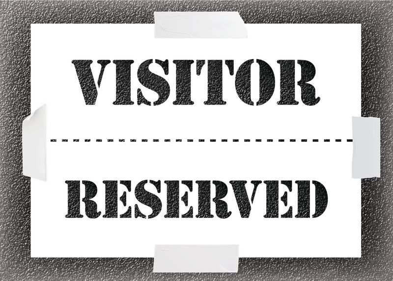 Reusable Stencil - Visitor/Reserved | Seton