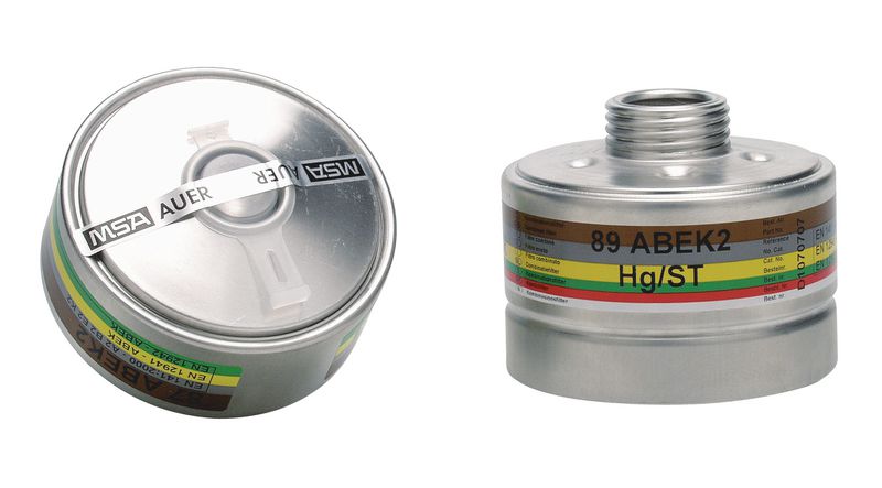 Filtres respiratoires MSA pour masque anti-gaz BLS 5150 | Securimed