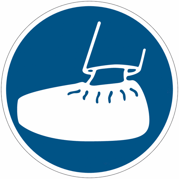 ToughWash - Wear Overshoes Sign (Symbol) | Seton