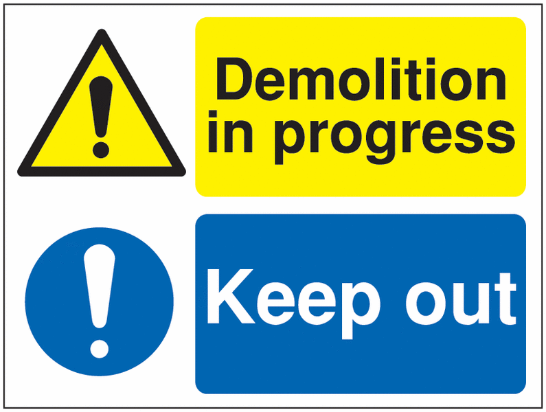 Multi-Message Site Signs - Demolition in Progress | Seton