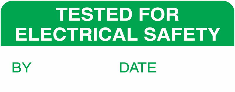 Tested For Electrical Safety By/Date Calibration Labels | Seton