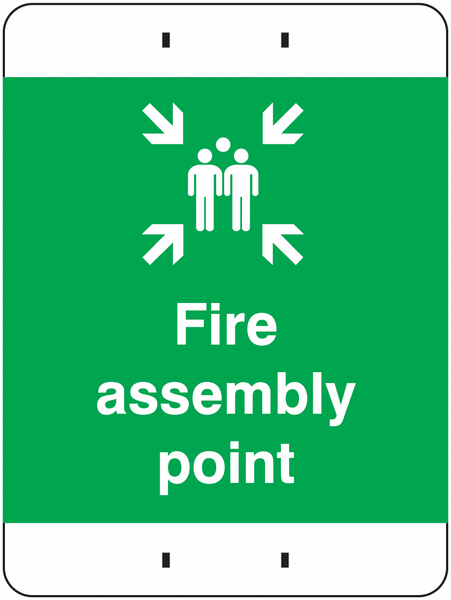 Fire Assembly Point - Temporary Post-Mounted Signs | Seton