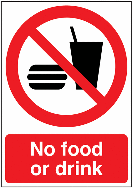 No Food or Drink Signs Clearly Visible for Public Spaces | Seton