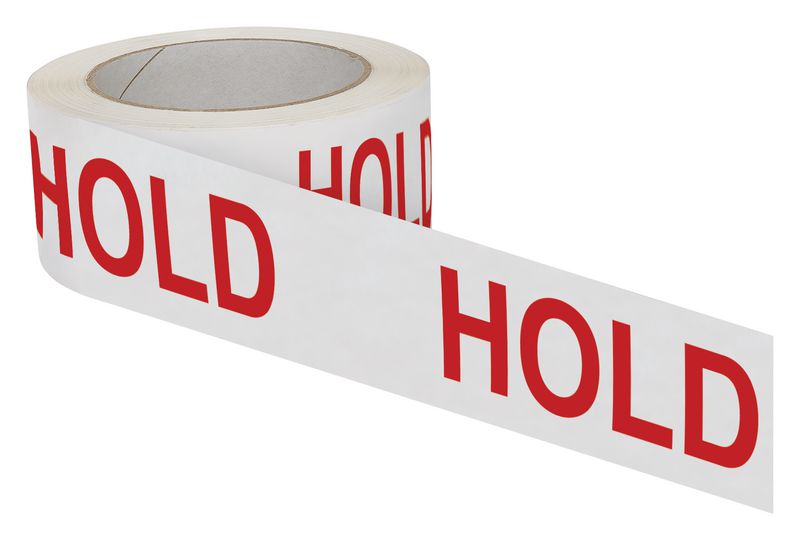 Quality Control Printed Label Tapes "Hold" 50 mm x 33 m | Seton