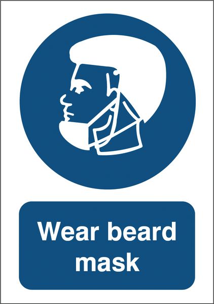 ToughWash - Wear Beard Mask Sign | Seton