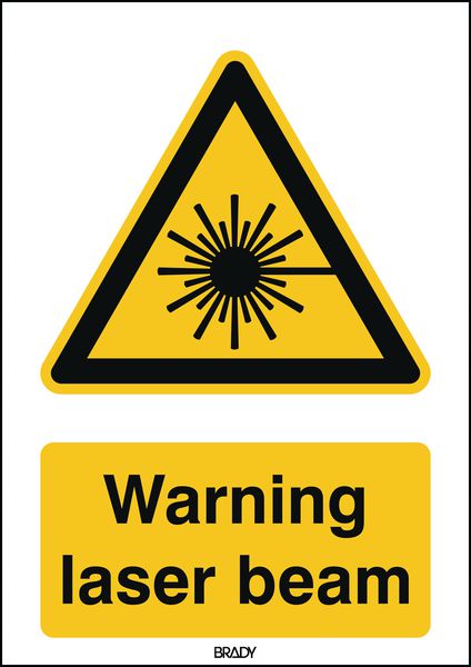 ToughWash - Warning Laser Beam Sign | Seton