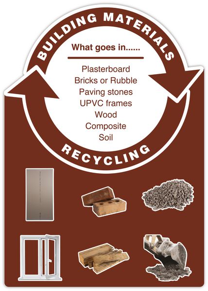 Building Materials - WRAP Photographic Recycling Sign | Seton