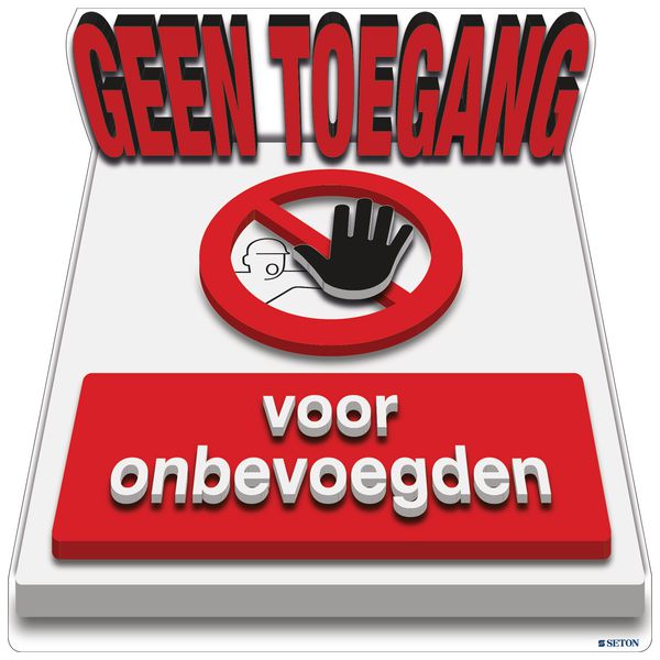 Borden verboden toegang, Verbodsborden toegang | Seton