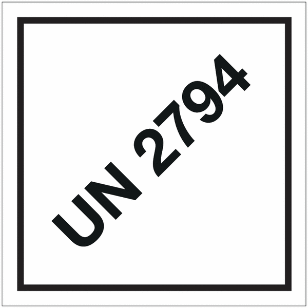 UN Hazard Warning Diamonds Labels - 2794 | Seton
