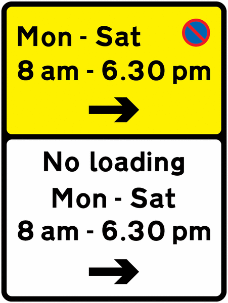 Traffic Signs - Waiting and Loading Restrictions Times | Seton