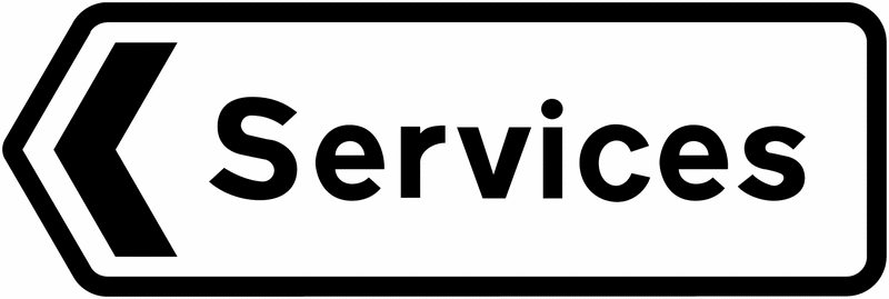 Traffic Signs - Services (Arrow Left). Quick Delivery | Seton
