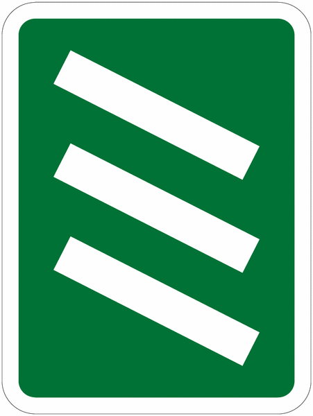 Traffic Signs - 300 Yards To Exit - Left - Green & White | Seton