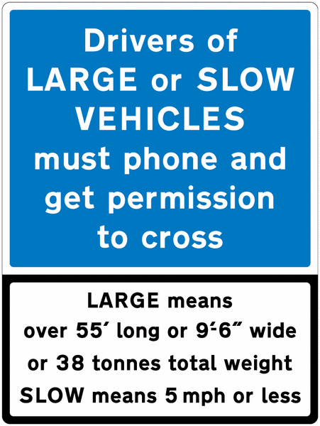 Traffic Signs - Drivers Must Phone And Get Permission | Seton