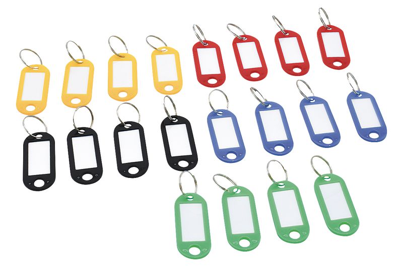 Herbruikbare sleutelhangers met verwisselbaar label | Seton