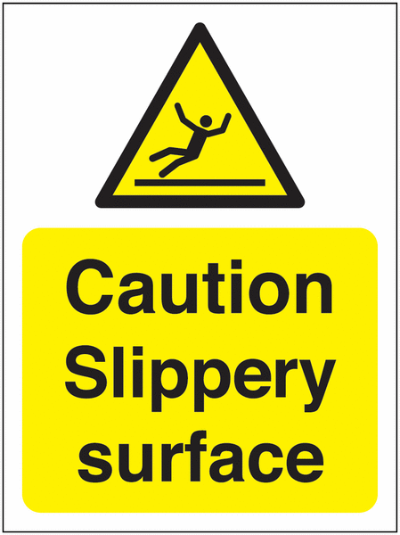 Caution Slippery Surface Sign | Seton