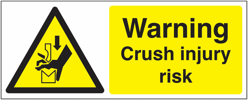 Warning Crush Injury Risk Signs | Seton