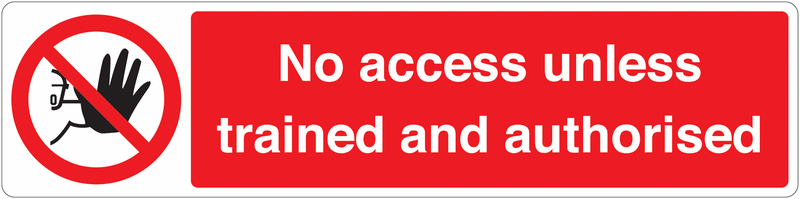 Restricted Access Signs - Access Awareness Signs - Fast | Seton