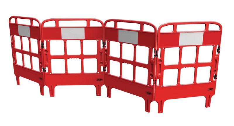 Safety barriers: safety barricade with safety barrier | Seton