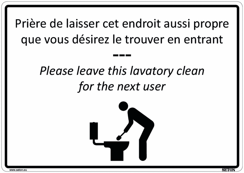 Pictogramme toilettes et autre signalétique WC | Seton