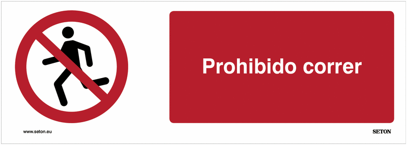 Señal De Prohibido Correr