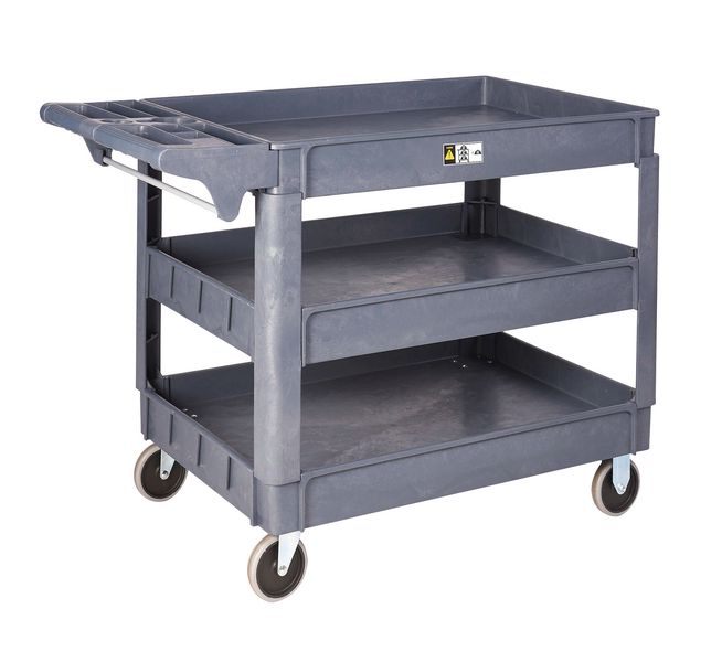 Deep Shelf Trolleys with 3 Shelves | Seton