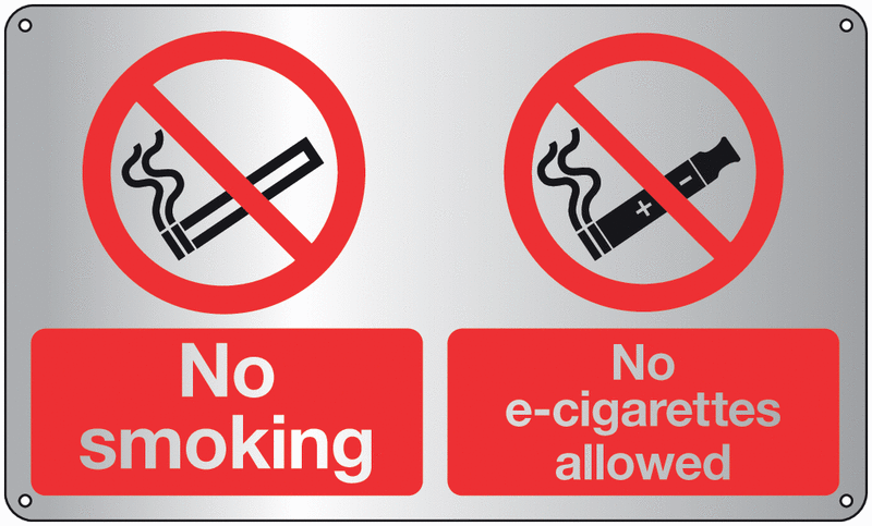 Deluxe No Smoking/No E-Cigarettes Signs | Seton