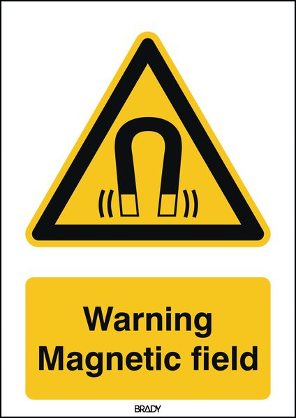 ToughWash - Warning Magnetic Field Sign