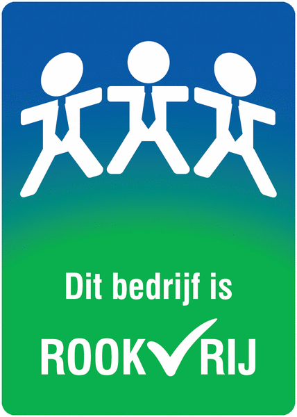 Bord of sticker - Dit bedrijf is rookvrij | Seton