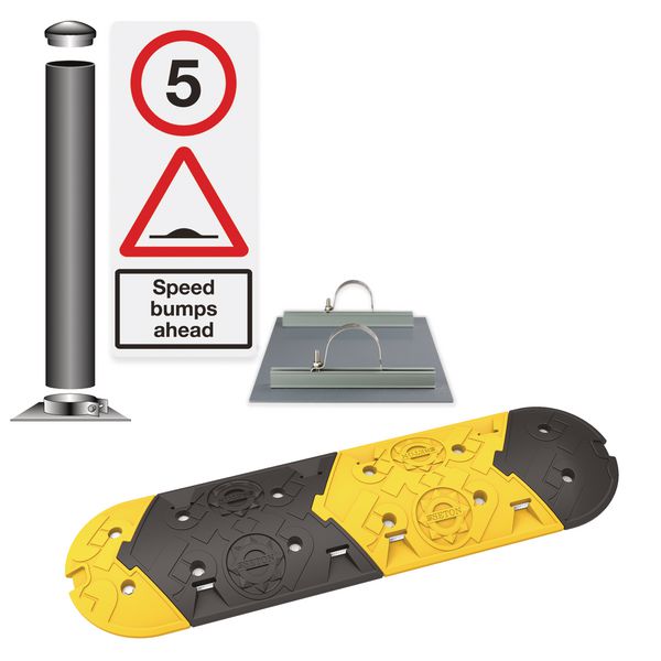 Seton Speed Bump With 5MPH Traffic Sign | Seton
