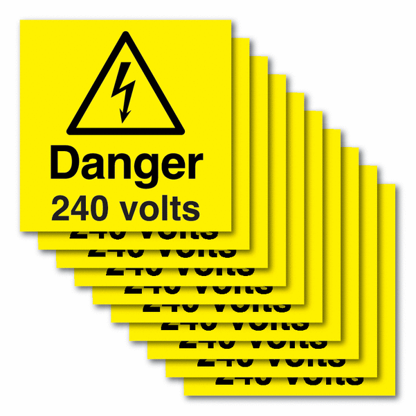 Danger 240 Volts - On-The-Spot Electrical Safety Labels | Seton