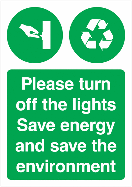 Energy Saving Sign Create Signs
