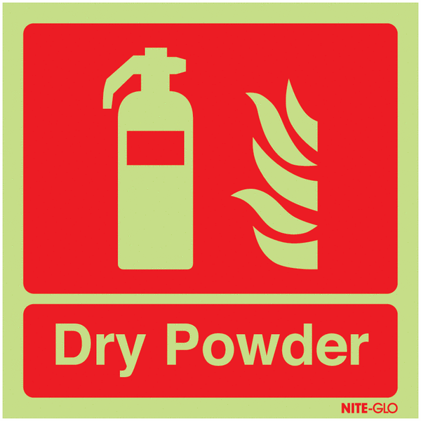 Nite-Glo Dry Powder Fire Extinguisher Signs | Seton