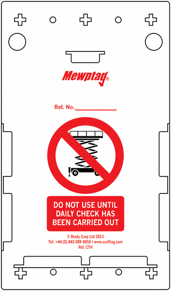 Scafftag® MEWP Replacement Holders | Seton