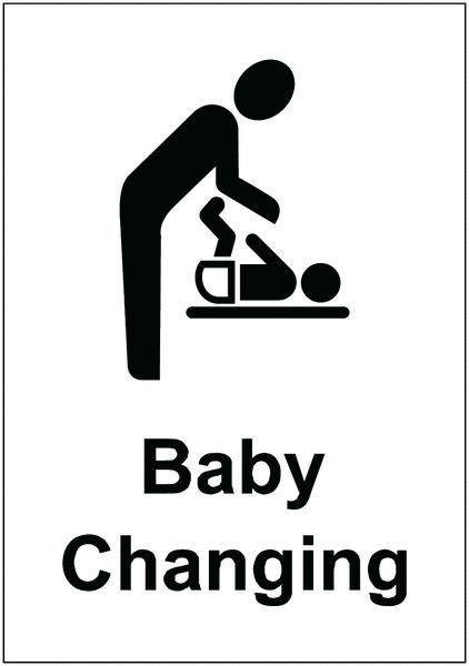Baby Changing Economy Washroom Signs | Seton