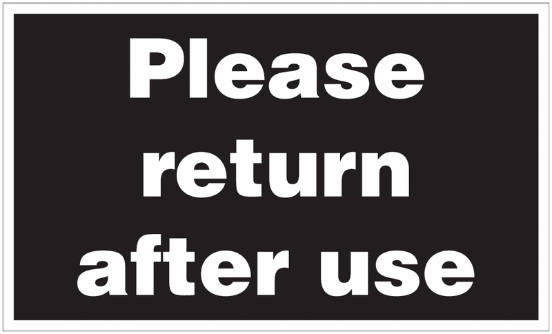Please Return After Use Anti-Slip Floor Signs | Seton
