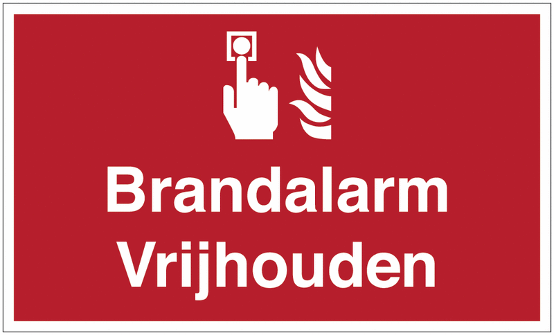 Pictogram handbrandmelder, brandmelder, handmelder | Seton