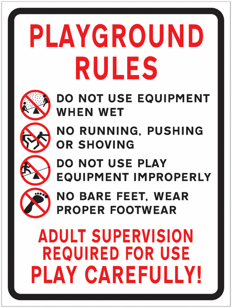 Playground Rules Sign | Seton