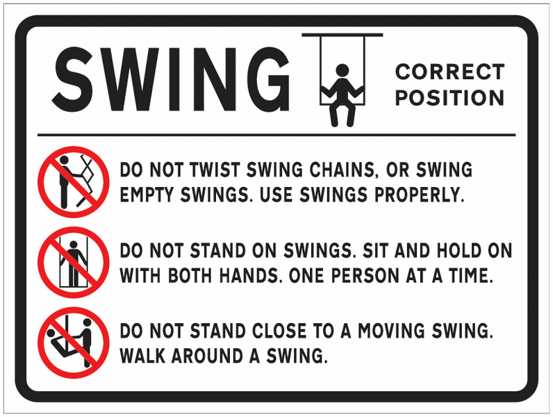 Swing Correct Position Sign | Seton