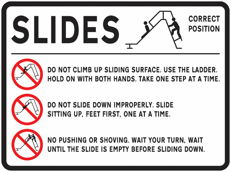 Slides Correct Position Sign | Seton