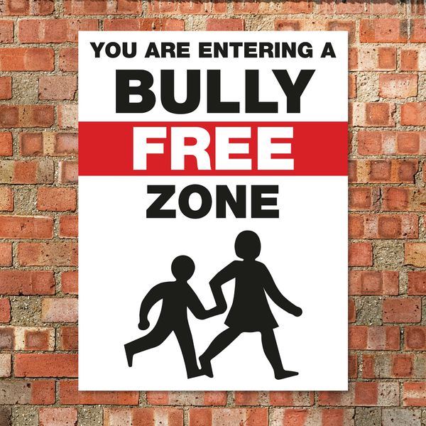 Create A Bully Free Zone Poster School Poster Ideas Bully Free Zone